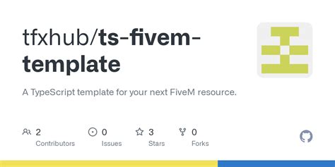 Github Tfxhubts Fivem Template A Typescript Template For Your Next Fivem Resource