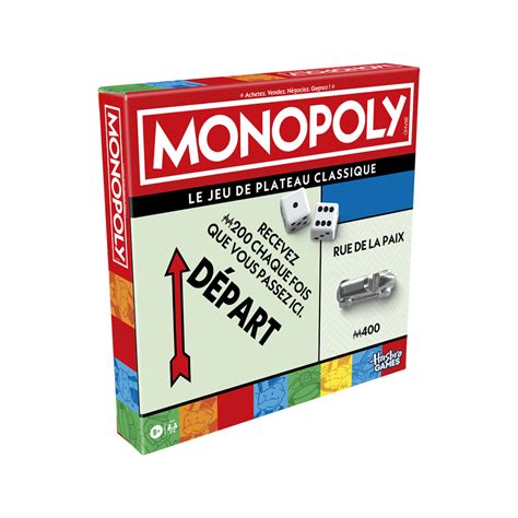 Acheter Monopoly Classique Jeux De Société Hasbro Ludifolie