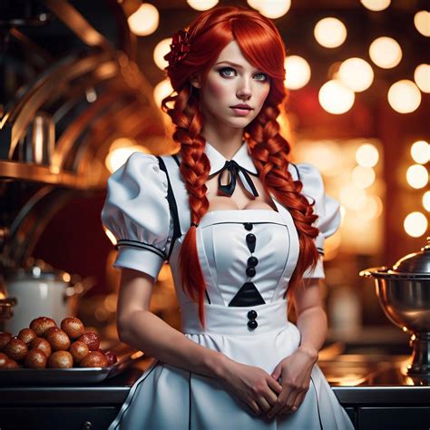 Red Head Maid By Kobra173 On Deviantart
