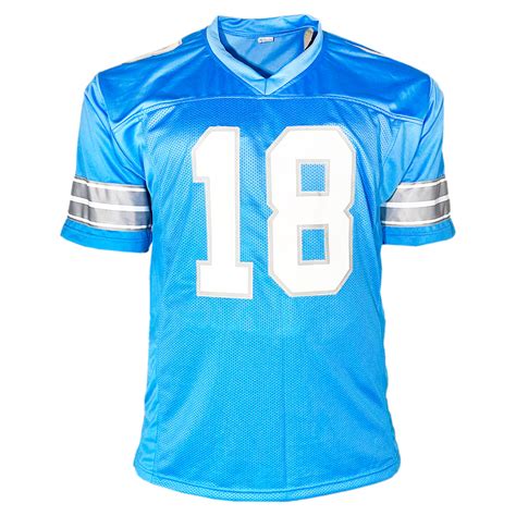 Isaac Teslaa Signed Detroit Blue Football Jersey Beckett — Rsa