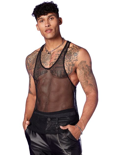 Men Sheer Mesh Top Artofit