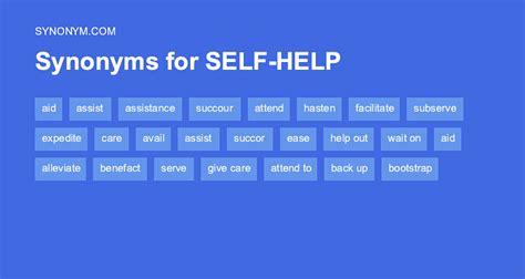 Another Word For Self Help Synonyms And Antonyms