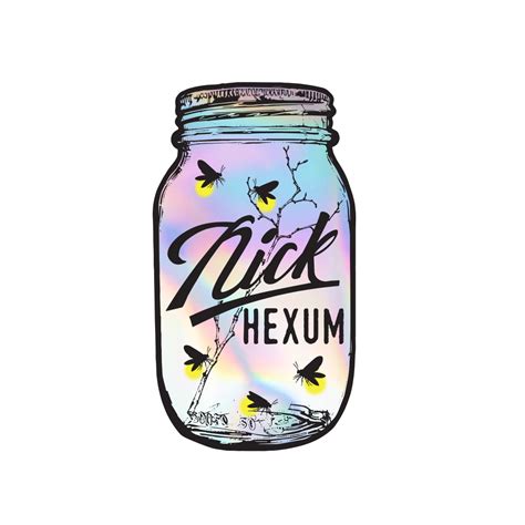Nick Hexum Firefly Jar Holographic Sticker