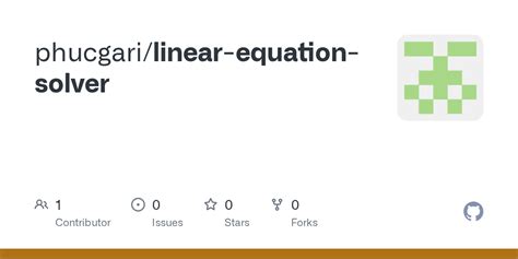 Github Phucgarilinear Equation Solver