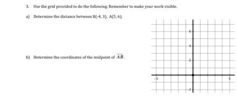 Solved Use The Grid Provided To Do The Following Chegg
