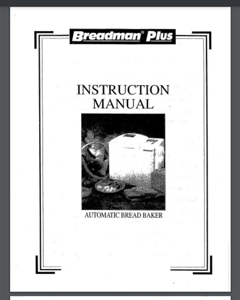 Breadman Tr700c Bread Maker Machine Instruction Owner Manual 60 Pages