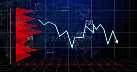 Visualization Declining Chart Stock Illustrations 162 Visualization