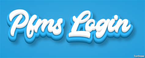 Pfms Login Text Effect And Logo Design Trendy