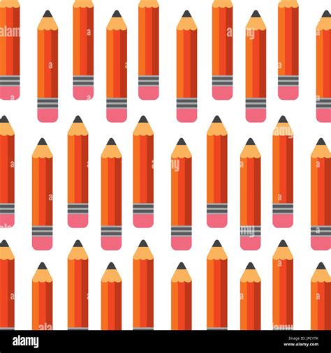 Pencil School Pattern Background Stock Vector Image And Art Alamy