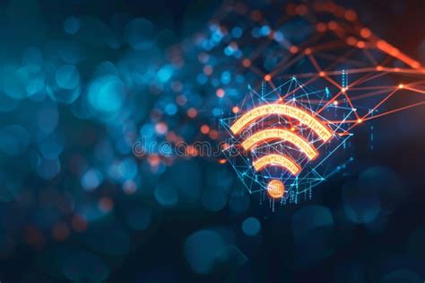 Creating A Futuristic Wifi Network Featuring Glowing Connections And Advanced Digital Technology