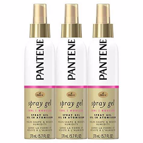 Pantene Spray Gel Pro V Curl Hold Shape And Resist Humidity Triple Pack