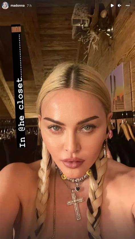 Madonna Wows Fans As She Goes Braless Under Open Dress In Saucy
