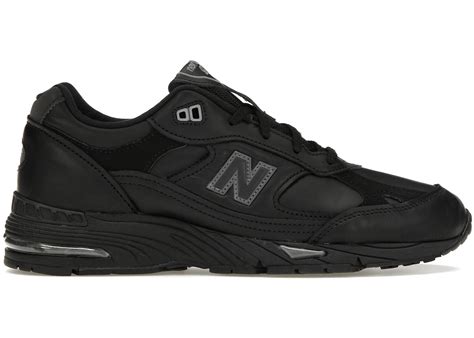 New Balance 991 Leather Black Grey Womens W991tk Us