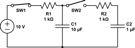 Voltage Difficulties With Capacitor Circuit Analysis Electrical