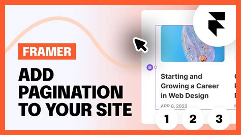 How To Add Pagination To Your Framer Site Tutorial Youtube