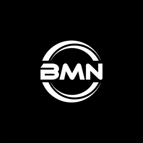 Bmn Letter Logo Design In Illustration Vector Logo Calligraphy