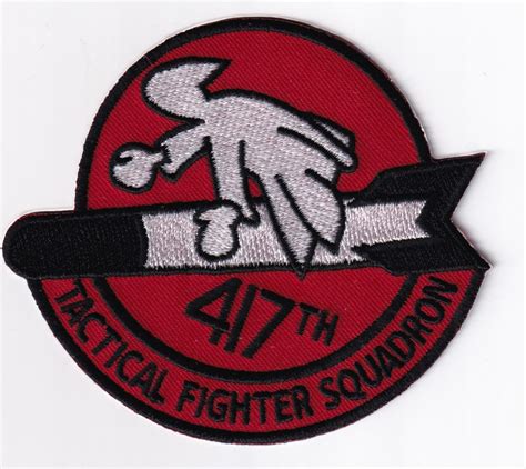417th Tactical Fighter Squadron Patch With Hook And Loop 35