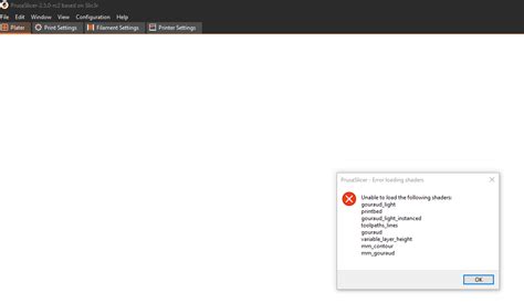 Error Loading Shaders · Issue 3181 · Supermerillsuperslicer · Github