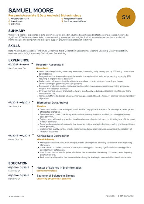 18 Research Associate Resume Examples And Guide For 2025