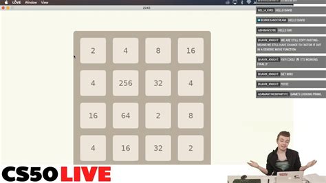 2048 From Scratch Part 3 Cs50 Live Ep 62 Youtube