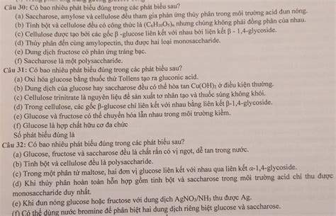 Giải Quyếtcó Bao Nhiêu Phát Biểu đúng Trong Các Phát Biểu Sau A