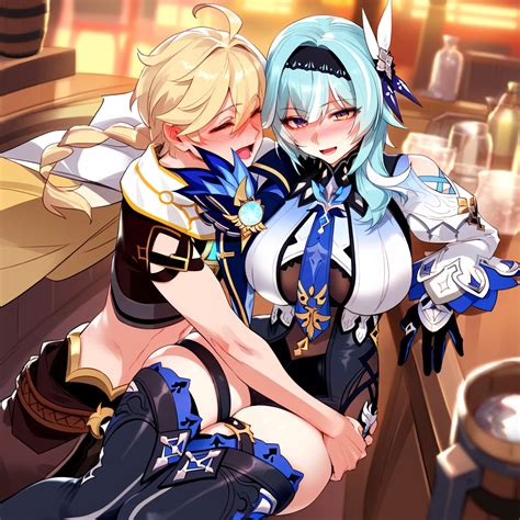 Rule 34 1boy 1girls Aether Genshin Impact Ai Generated Drunk Eula