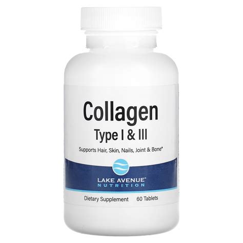 Гидролизованный коллаген типов I & III, 1000мг, 60 таблеток | Collagen ...