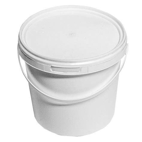 1 5 Litre White Plastic Pail Complete With White Lid Mystic Moments Uk