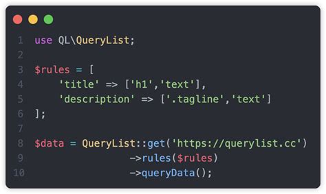 Querylist 优雅的渐进式phpdom解析框架 Querylist 优雅的渐进式phpdom解析框架