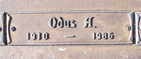 Odus Audrey Eubanks 1910 1986 Memorial Find A Grave