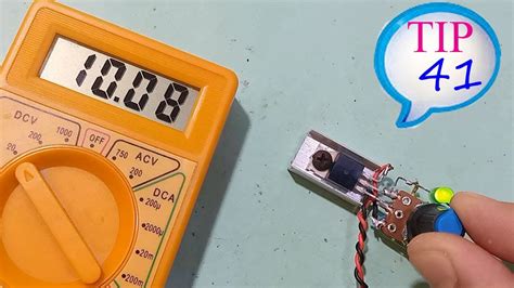 Tip 41c How To Make Voltage Regulator Using Tip 41c Transistor Tip 41c Transistor Projects Youtube