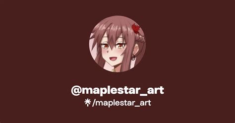 Maplestar Art Twitter Tiktok Linktree