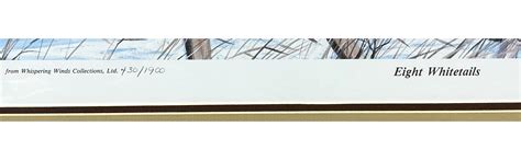 Lot Bruce Matteson ‘eight Whitetails Signed Litho