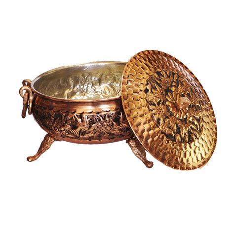 Copper Engraved Candy Dish Grand Handicraft