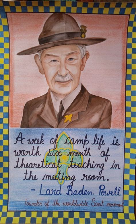 Lord Baden Powell Poster Poster Drawing Baden Powell Poster