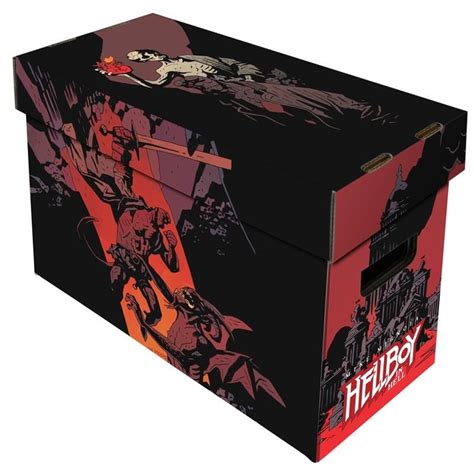 Short Comic Box Art Hellboy In Hell Bcw Comic Storage Boxes