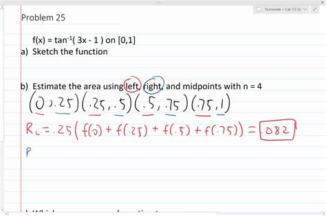 solved approximating net area the following functions are positive and
