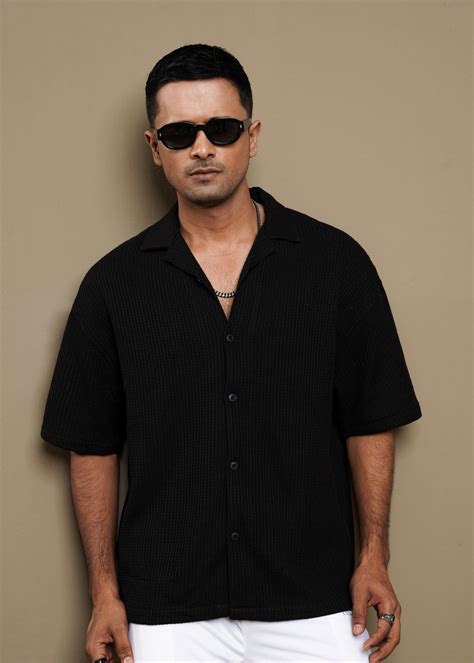 Summer Oversized Half Shirt Black Commando Bd