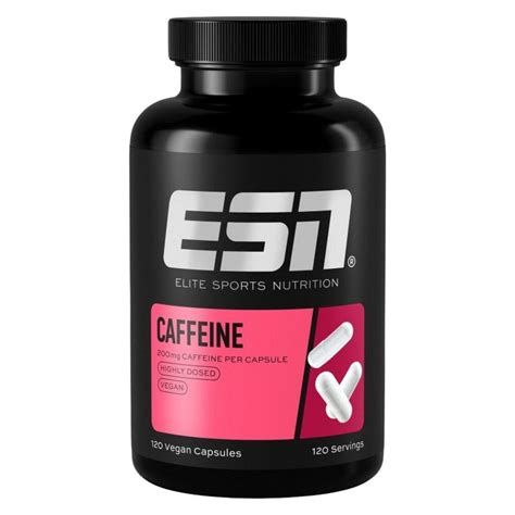 Esn Esn Caffeine 120 Caps 200mg Koffein Kapseln Kapseln 84 G Schnelle