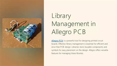 Ppt Library Management In Allegro Pcb Powerpoint Presentation Free Download Id 13357401