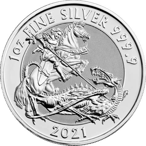 2021 Royal Mint Valiant 10 Oz Silver Coin