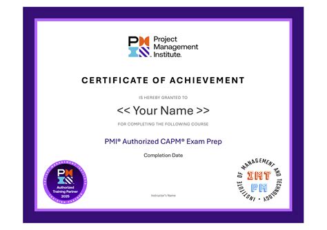 Pmi® Authorized Capm® Exam Prep Class 12 Imt Pm