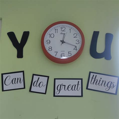 Classroom Clock Decoration You Can Do Great Things Class Decoration