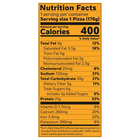 Lean Cuisine Signature Pepperoni Pizza Nutrition Facts