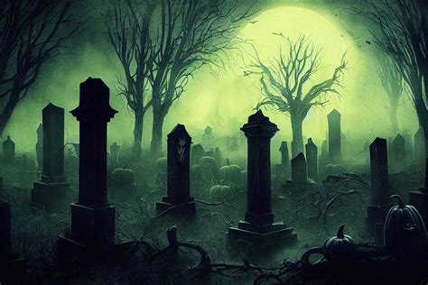 Spooky Graveyard By Kuzy62 On Deviantart