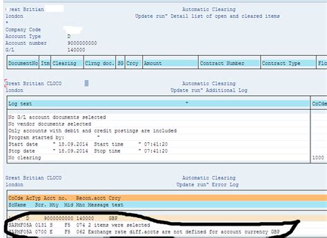 Tcode F Automatic Clearing SAP Community