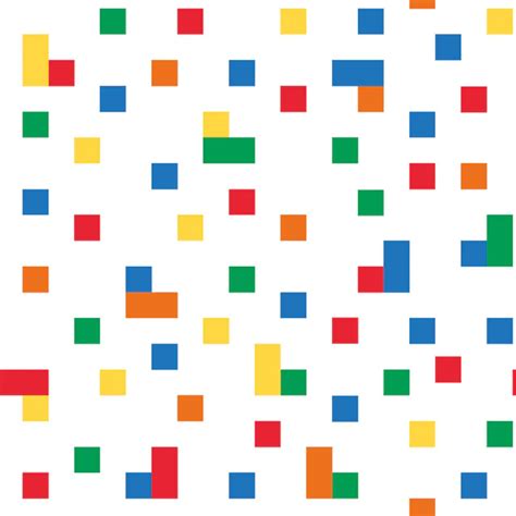 Primary Coloured Cube Block Fabric Cw Fabrics