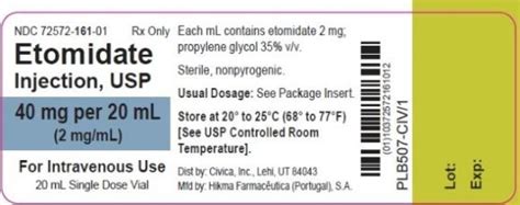 Etomidate Package Insert