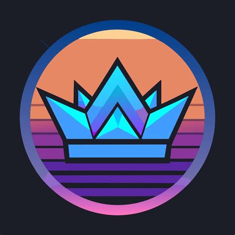 Crown In Circle Vector Illustration Flat 2 Premium Ai Generated Vector