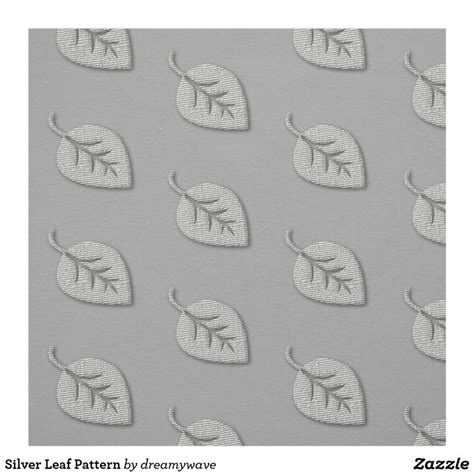 Silver Leaf Pattern Fabric Silver Fabric Fabric Patterns Fabric